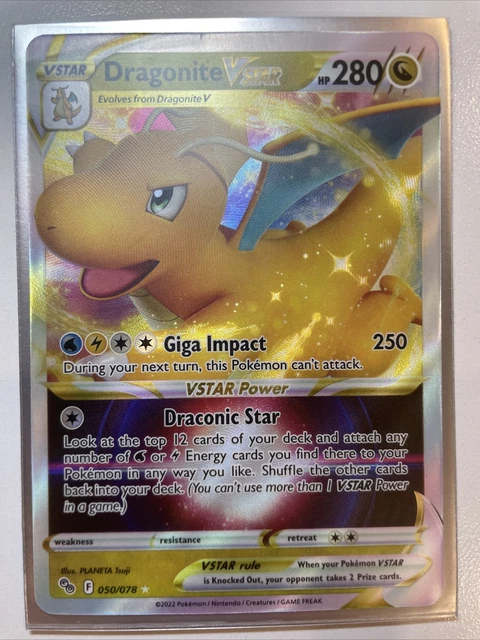 POKÉMON TCG DRAGONITE VSTAR Pokemon GO 050/078 Holo Ultra Rare $2.00 ...
