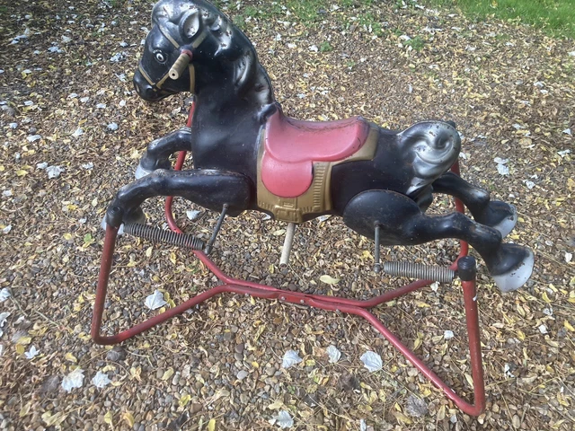 VINTAGE 1960S MOBO Spring Mounted Metal Rocking Horse £49.00 - PicClick UK