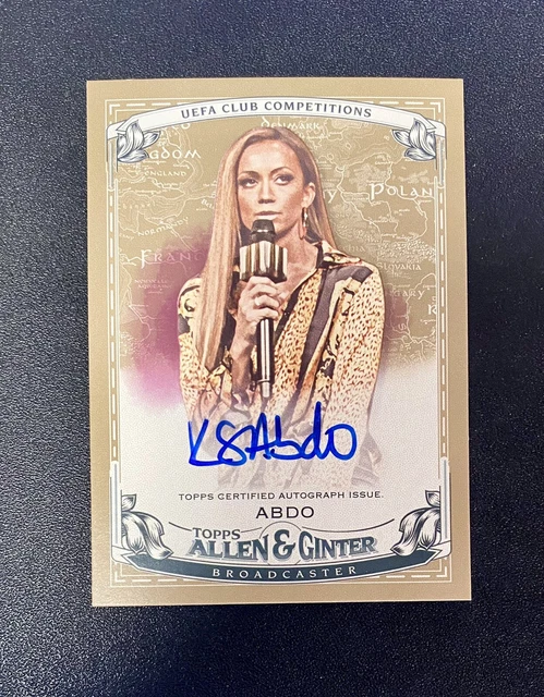 2023-24 TOPPS UEFA UCC Club Kate Abdo Allen & Ginter Auto /50 EUR 137 ...