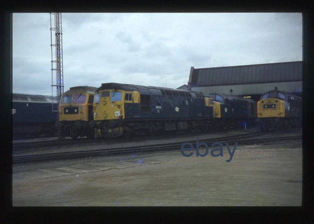 ORIGINAL 35MM SLIDE - Class 26 - 26029 on shed at Eastfield, Glasgow ...