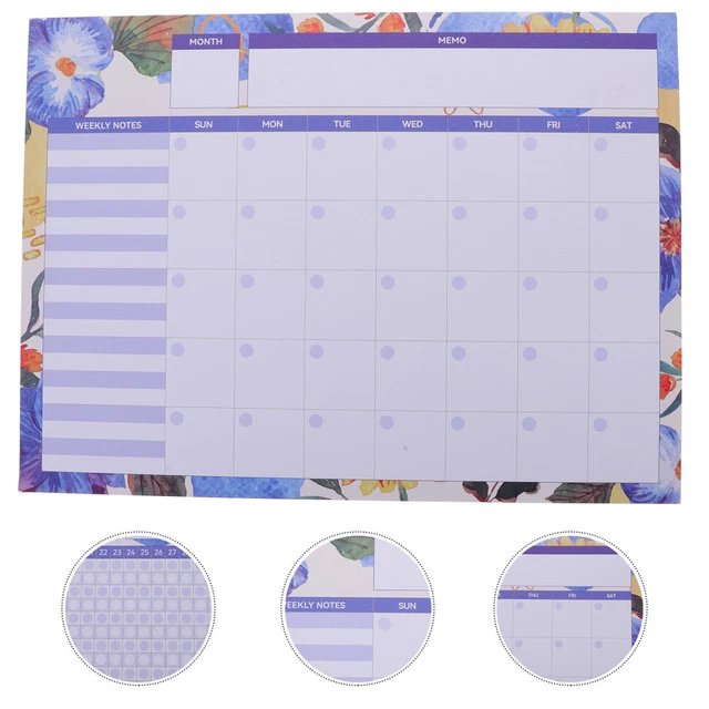 ENGLISH VERSION PLAN Paper 2023 Desktop Calendar Table Work Calendar ...