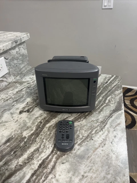 VTG 90S SONY Trinitron CRT-TV 8" Portable | Model: KV-8AD11 With Remote ...