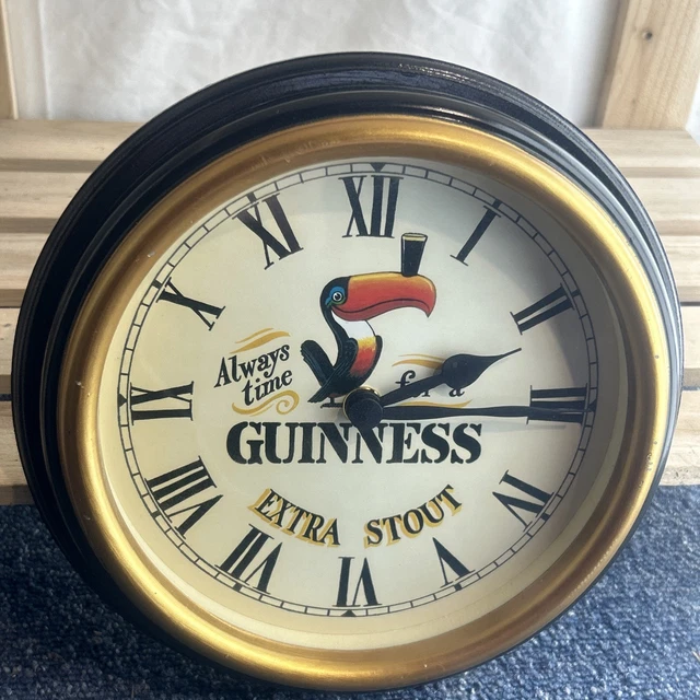 VINTAGE GUINNESS TOUCAN Advertising Wall Clock By Past Times 22 Cm ...