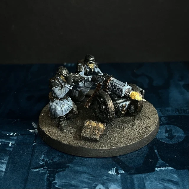 DEATH KORPS OF Krieg Heavy Bolter Team Proxy - Warhammer 40K, 28mm ...