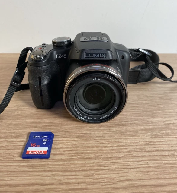 PANASONIC LUMIX DMC-FZ45 14.1MP Digital Bridge Camera 24x Optical Zoom ...