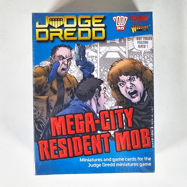 JUDGE DREDD MINIATURES Game Mega-City Resident Mob 2000 AD Warlord ...