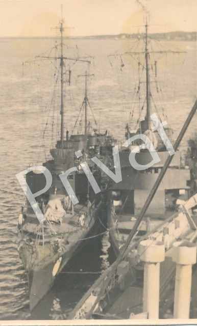 FOTO WK II Wehrmacht Kriegsschiffe im Einsatz T123 / T196 Ostsee F1.40 ...