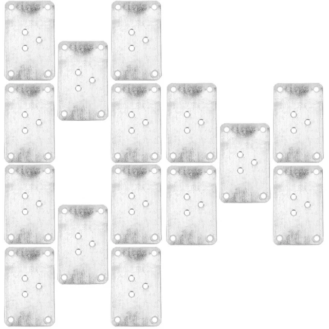 15 PCS TABLE Leg Fixing Attachment Plates Furniture Repair Plates Table ...