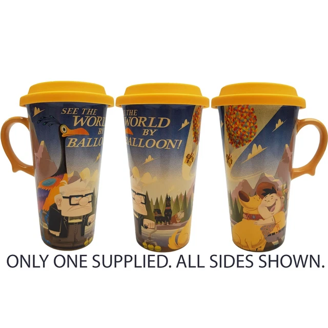 DISNEY STORE UP Travel Mug With Lid Cup Pixar Movie Film Stonewear ...