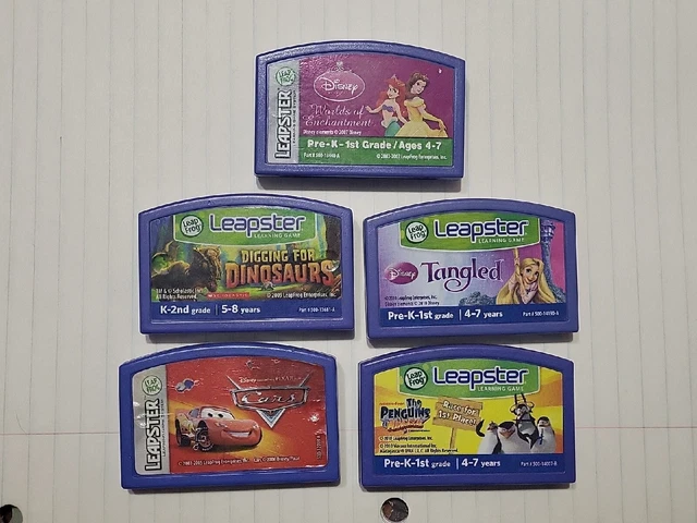 LEAPFROG LEAPSTER EXPLORER LeapPad Game Cartridges Disney And Cars Lot ...
