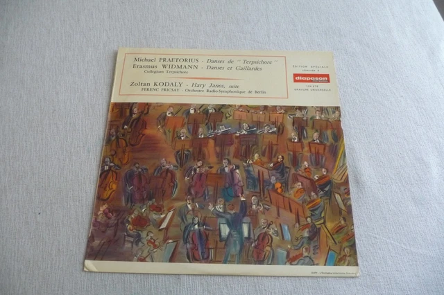 PRAETORIUS WIDMANN KODALY Lp Janos. Fricsay. Art Cover Raoul Dufy- L ...