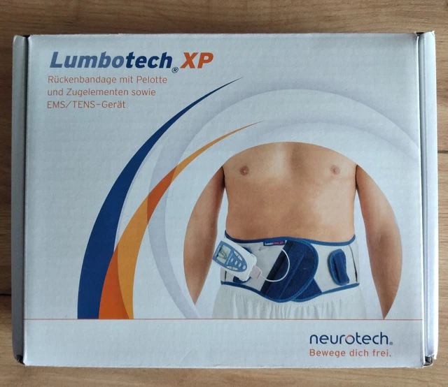 LUMBOTECH RÜCKENBANDAGE XP mit EMS/TENS-Gerät Neurotech EUR 52,00 ...