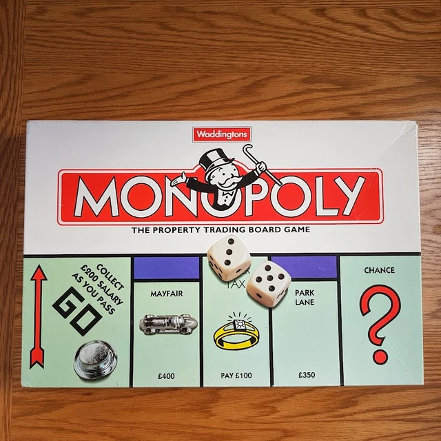 MONOPOLY CLASSIC FAMILY game - All Complete - Waddingtons 1996 vintage ...