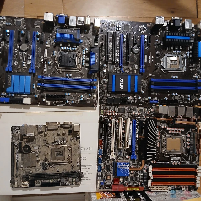 4X FAULTY MOTHERBOARDS Bent Pins, UEFI, power Issues LGA 1150, 1155 ...