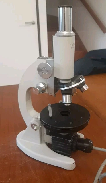 ANCIEN MATÉRIEL ECOLE Physique Microscope JEULIN Mention "Euromex Holland" EUR 25,00 - PicClick FR