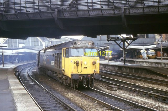 ORIGINAL RAILWAY SLIDE Class 50 50019 at Paddington 04.86 £4.99 ...