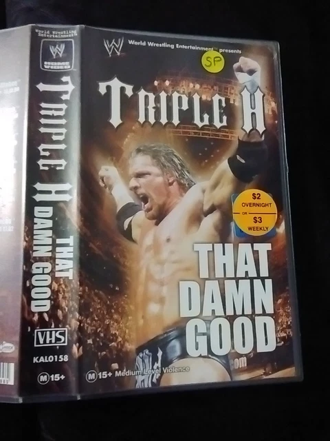 WWE WWF TRIPLE H That Damn Good Wrestling Vhs Video EUR 8,48 - PicClick FR