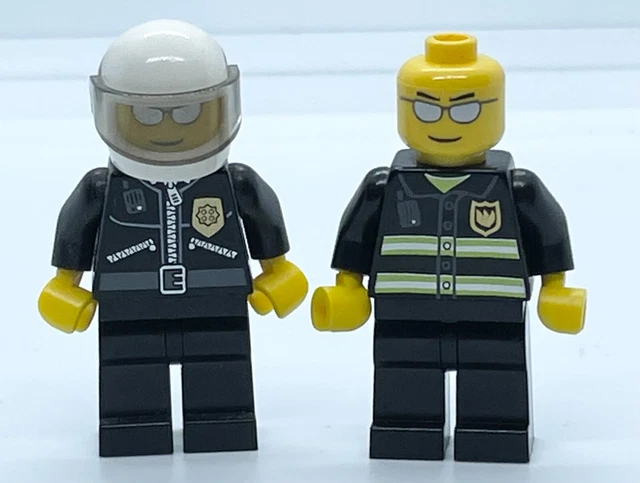 POLICE OFFICER & FIREMAN Original LEGO Town City £1.96 - PicClick UK