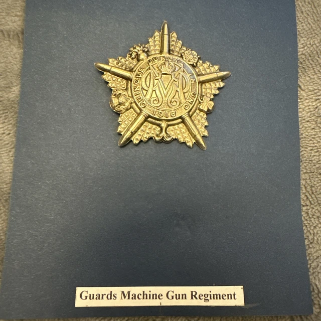 WORLD WAR ONE Cap Badge Guards Machine Gun Regiment £8.99 - PicClick UK