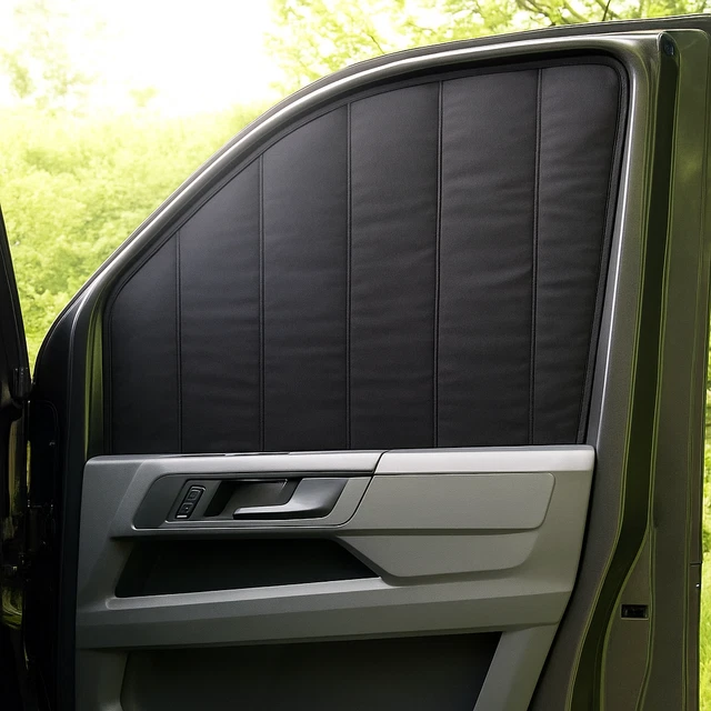 MAN TGE / VW Crafter 2017+ Magnetic Black Thermal Blinds – Internal Fit ...