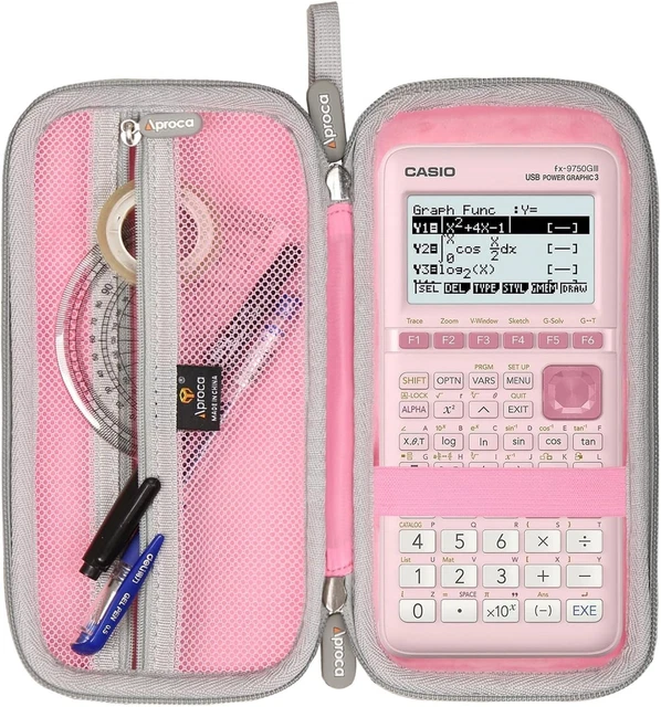 HARD STORAGE PORTABLE Case, for Casio fx-9750GIII, Standard Graphing ...