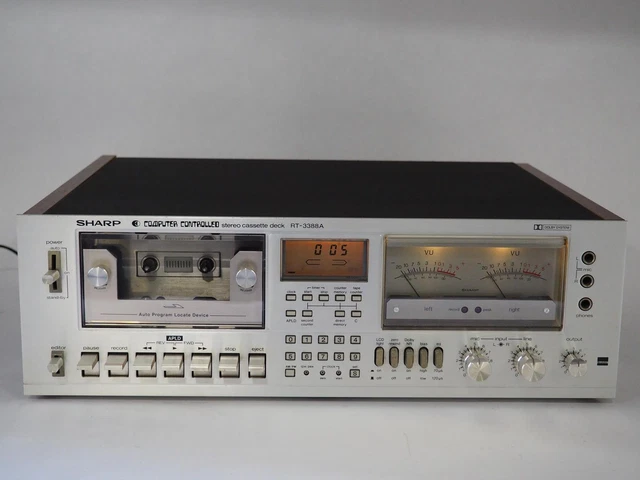 VINTAGE SHARP RT-3388A Stereo Cassette Deck/Player *Powers On* Free ...