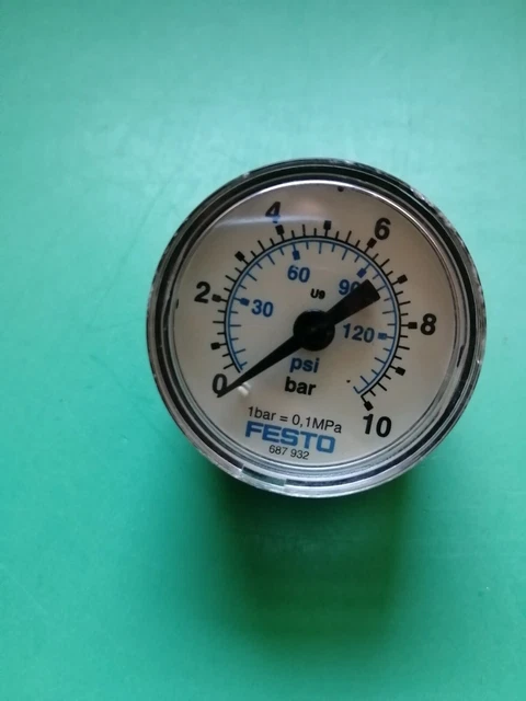 MANOMETER FESTO 687932 - max. 10 bar - gebraucht, guter Zustand EUR 10 ...