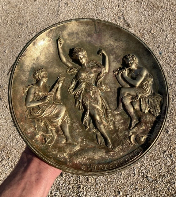 COUPE BRONZE MARCEL Debut (1865-1933) Terpsichore Muse Sirène Musique ...