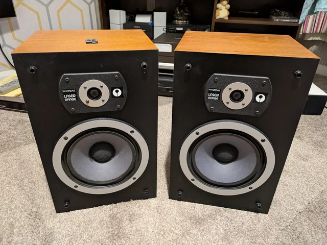 WHARFEDALE LASER 60 Vintage Hifi Bookshelf Speakers + Covers £52.71 ...