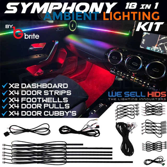 KIT WIRELESS ILLUMINAZIONE ambiente interna auto da sogno Symphony 18 in 1 Full LED Symphony ...