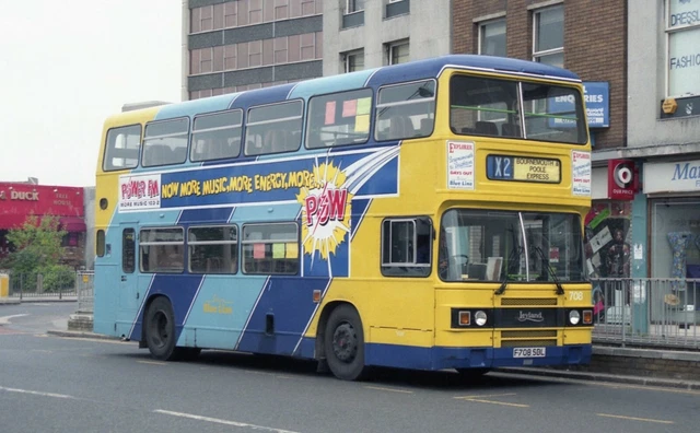 SOLENT BLUE LINE 708 F708SDL Leyland Olympian Bus Photo £1.81 - PicClick UK