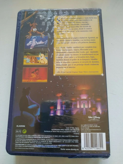 ALADDIN SPECIAL EDITION Walt Disney 2004 - VHS Tape Spanish New £59.40 ...