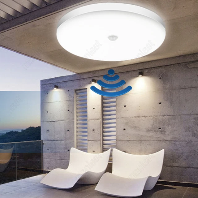 12-36W LED CEILING Light With Motion Detector Sensor Ceiling Lamp Slim ...