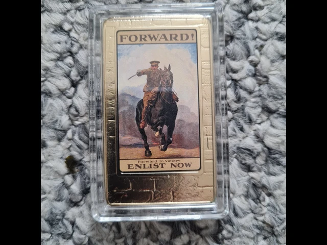 THE OFFICIAL IMPERIAL War Museums Forward! Ingot With COA 24 Carat Gold ...