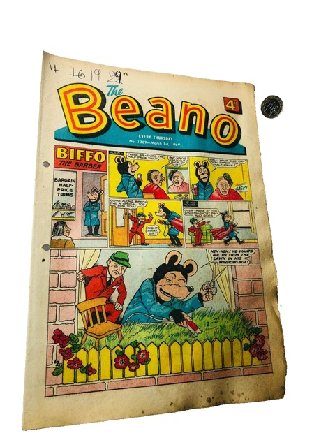 COMIC THE BEANO March 1969 Biffo the Bear Vintage ra £19.89 - PicClick UK
