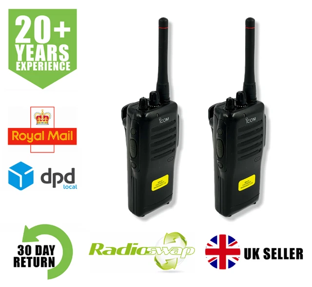 ICOM IC-F12 VHF 5 Watt Business Walkie-Talkie Two Way Radios X 2*Free ...