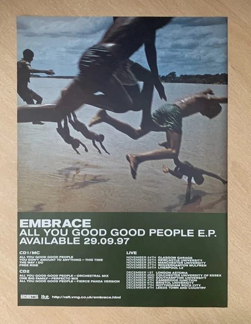 ORIGINAL EMBRACE ALL You Good Tour Full Page Magazine Promo Advert 1997 ...