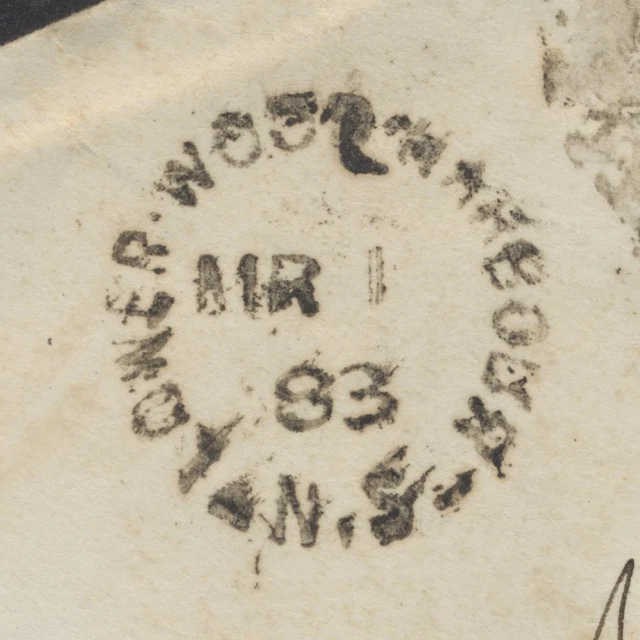 1883 LOWER WOOD Harbour NS Split Ring On 3c SQ Cover $33.95 - PicClick CA