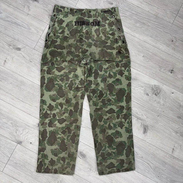 VINTAGE WWII USMC P44 Frogskin Camo Uniform Butt Pocket Pants, Size 34 ...