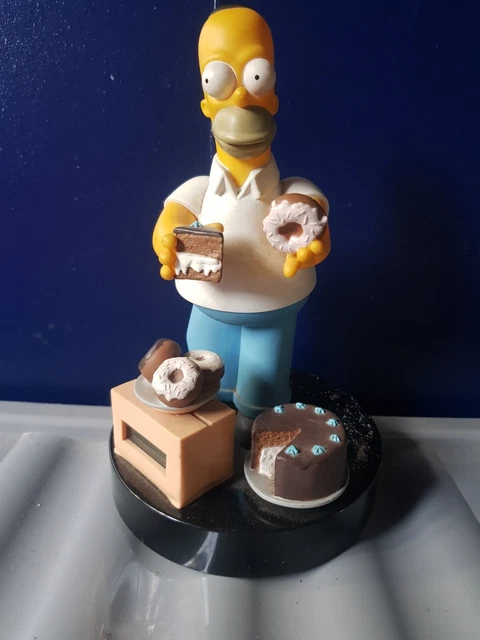 THE SIMPSONS HOMER Simpson Donuts Talking Alarm Clock 1998 Vintage ...