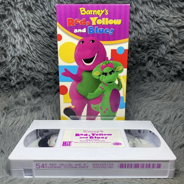 BARNEY - BARNEY'S Red, Yellow, and Blue VHS Tape 2004 Purple Dinosaur ...