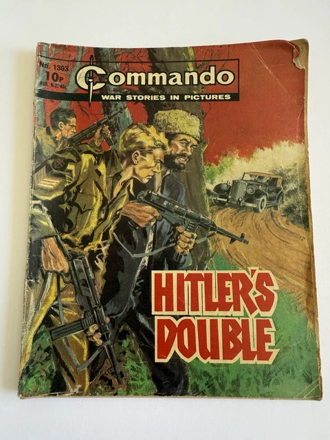 COMMANDO COMIC WAR STORIES IN PICTURES No.1303 HITLER'S DOUBLE GN2063 £ ...