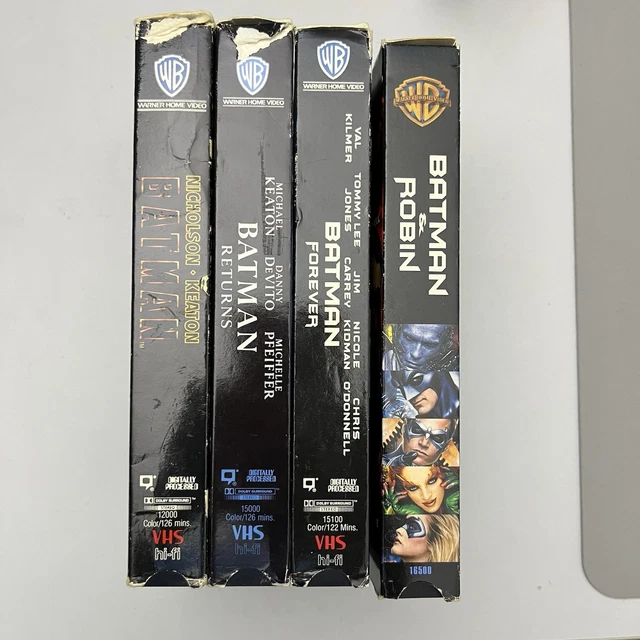 BATMAN COLLECTION VHS Tapes (Set of 4) £16.79 - PicClick UK
