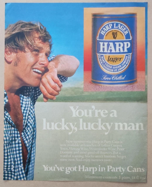 HARP LAGER ORIGINAL UK Press Advert 1977 £5.91 - PicClick UK