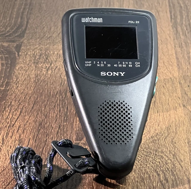 VINTAGE - SONY - Watchman - FDL-22 UHF/VHF Handheld LCD Color TV - 1998 ...