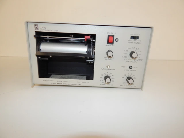 ISCO UA-6 UV/VIS Detector Chart Recorder Printer - (KWJ16) $100.00 ...