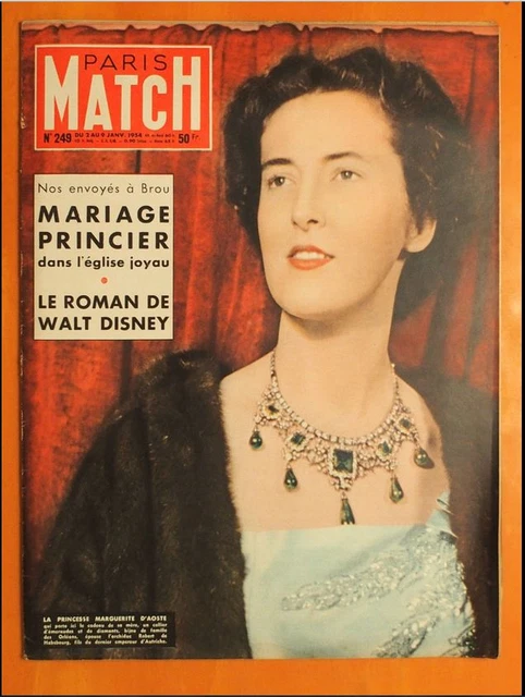 PARIS MATCH 249 Robert Mariage Habsbourg Walt Disney Coty EUR 8,12 ...