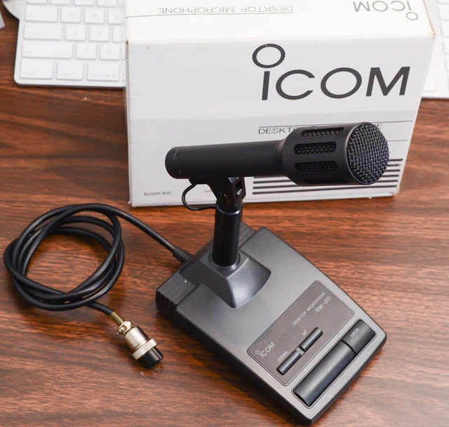 ICOM SM-20 DESKTOP MICROPHONE MADE IN JAPAN IC-756ProIII 775 7600 7700 ...