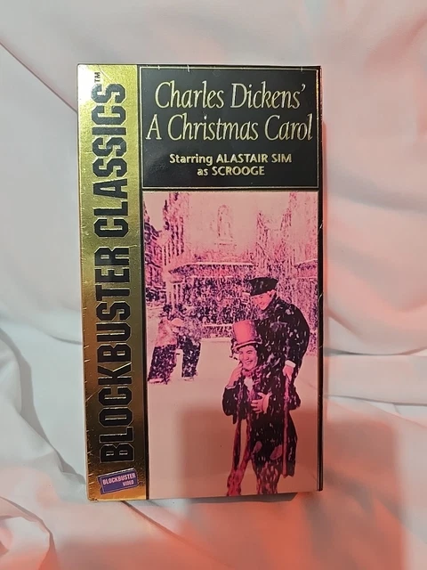 CHARLES DICKENS' A Christmas Carol VHS Blockbuster Classics Brand New £ ...
