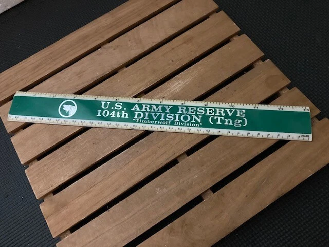 VINTAGE US ARMY Reserve Military Recruiting Ruler Advertising ...
